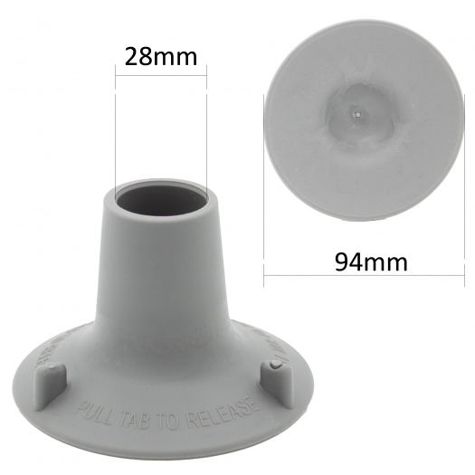 28mm Suction Base Rubber Feet For Shower Chairs & Stools